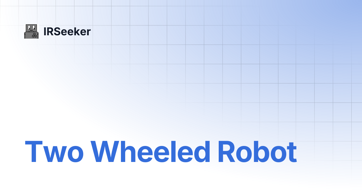 Two Wheeled Robot | IRSeeker